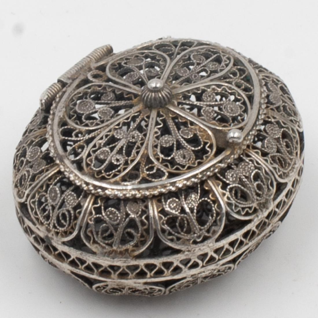 Antique Silver Filigree Box