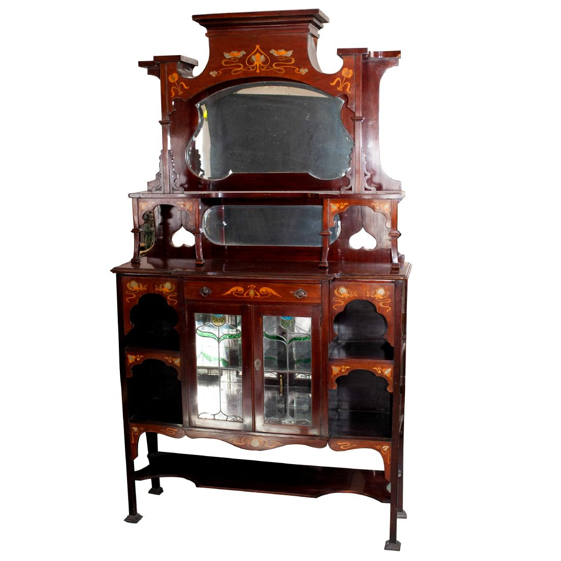 Attrib. To Wylie & Lochead Art Nouveau Cabinet