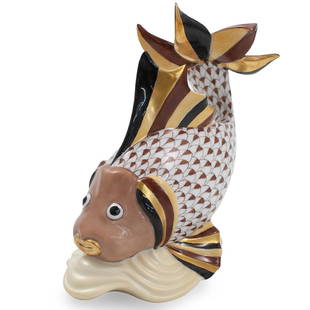 Herend Fishnet Porcelain Fish
