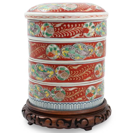 Chinese Porcelain Stacking Lunch Box