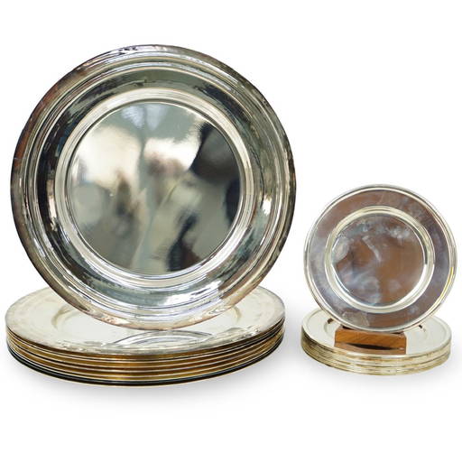 (23 Pc) Inveplaca Silver Plated Plates