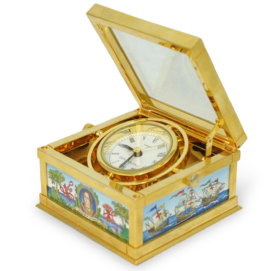 Halcyon Days Enamel Clock - Jun 18, 2019 | Akiba Antiques in FL