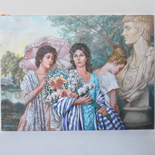 Original Oil Painting By Franco Rosso