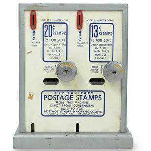 Antique Brass Postage Stamp Machine
