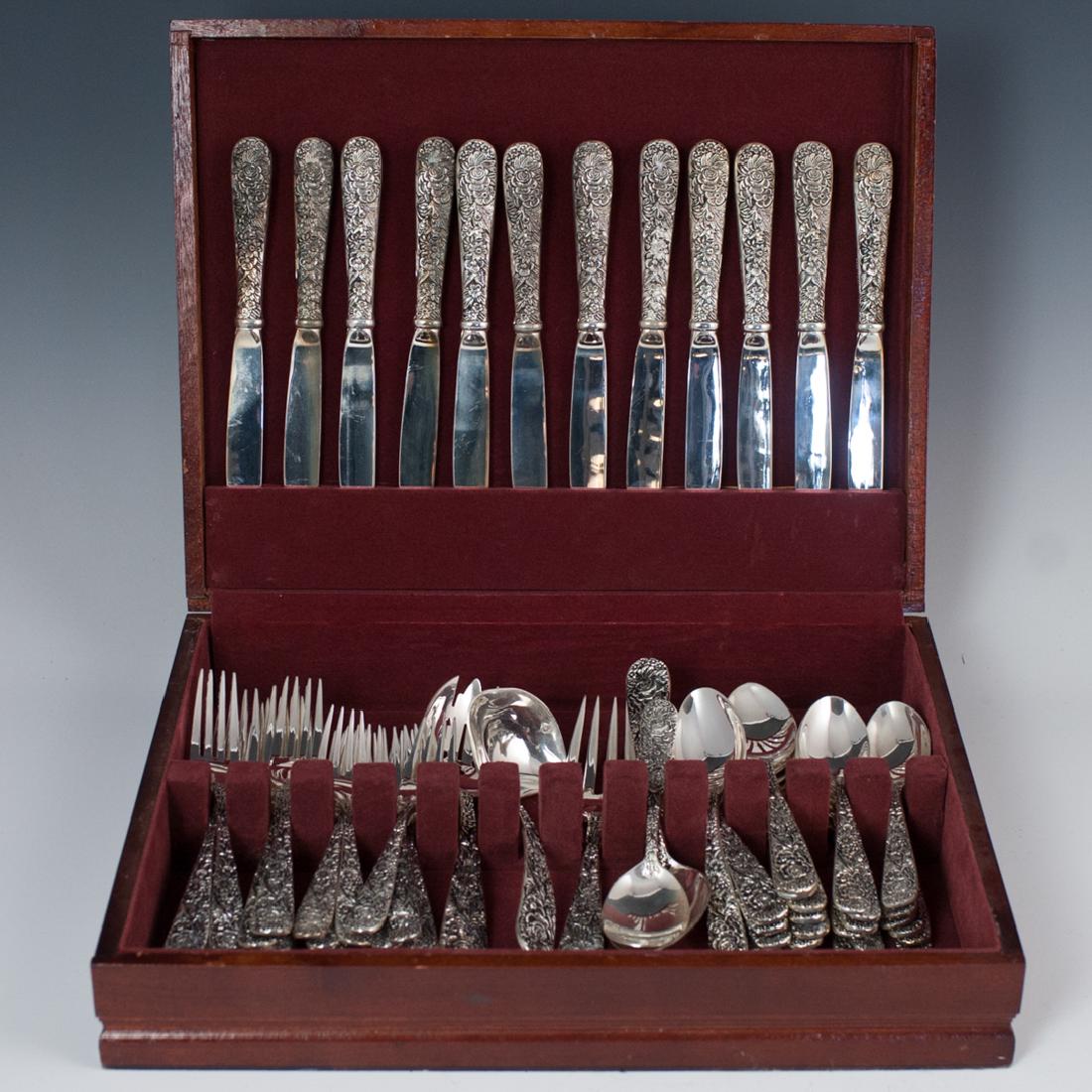 Godinger Silver Plated Flatware Set - Jun 25, 2019 | Akiba Antiques in FL
