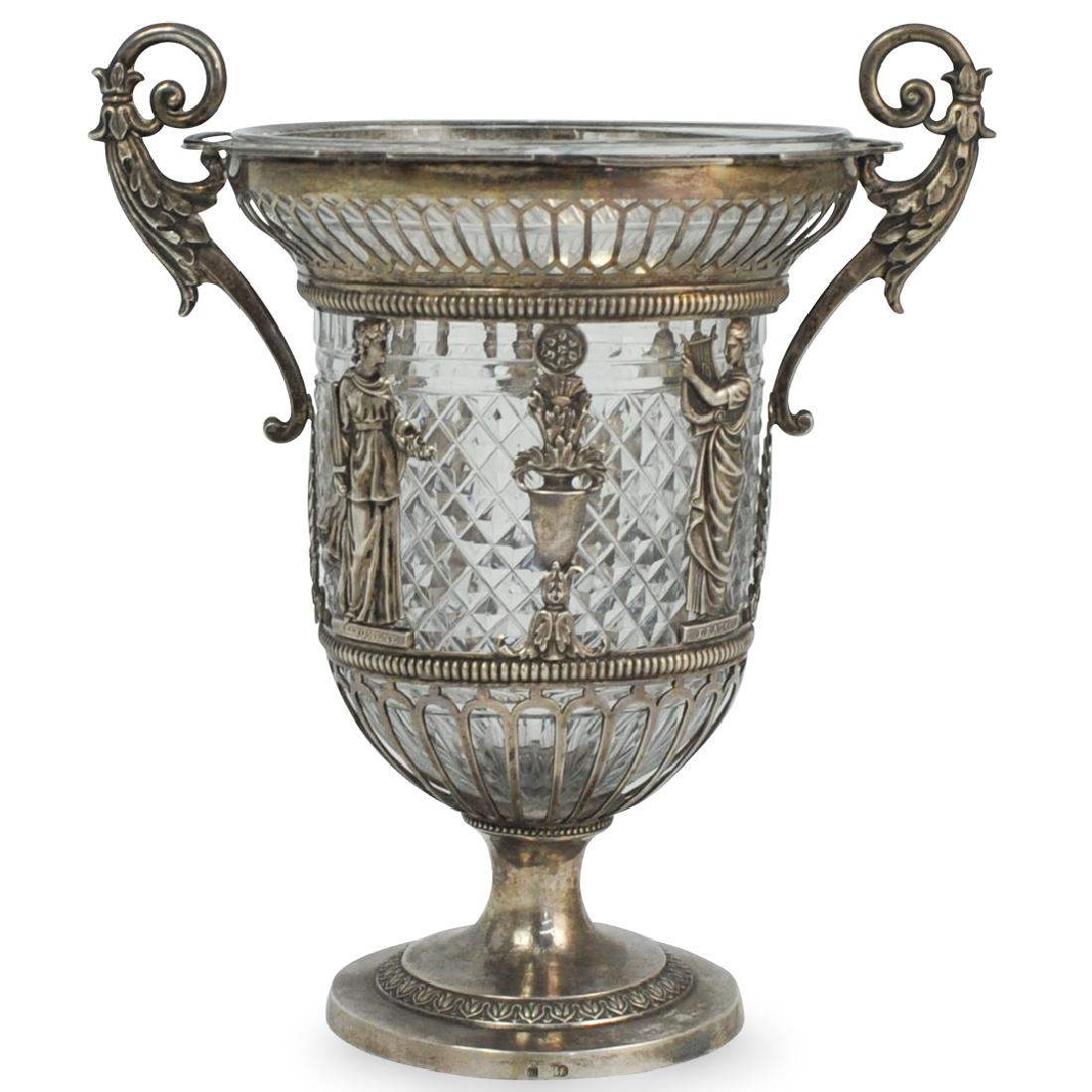 Russian Silver and Cut Crystal Vase - Jul 30, 2019 | Akiba Antiques in FL