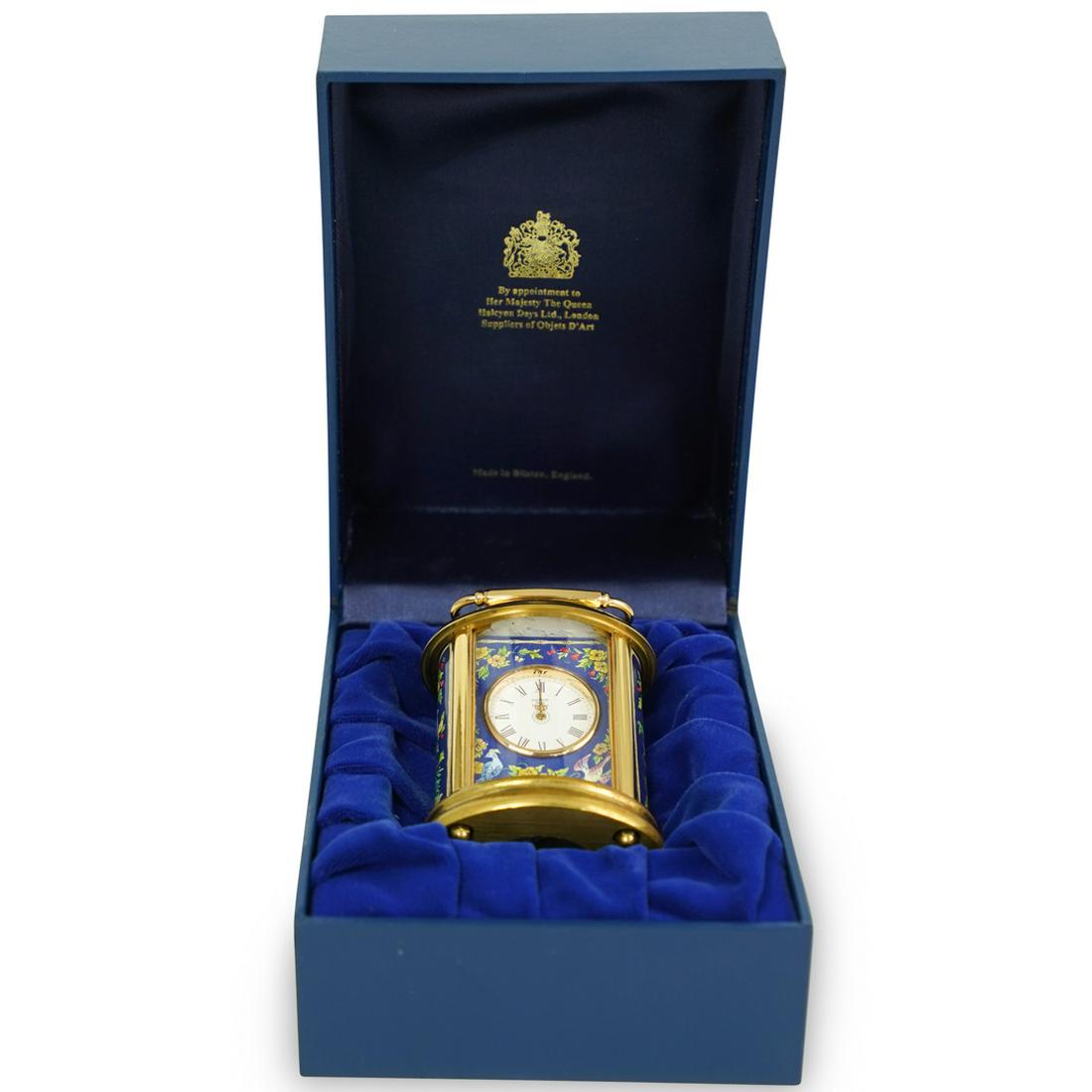 Halcyon Days Enamel Carriage Clock - Aug 13, 2019 | Akiba Antiques in FL