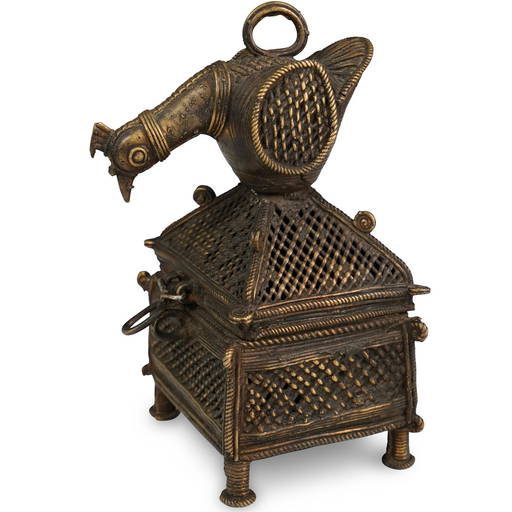 Antique Oriental Bronze Hanging Censor