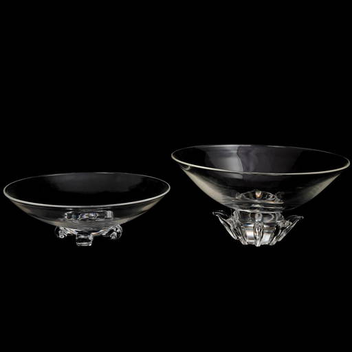 (2 Pc) Steuben Crystal Bowls
