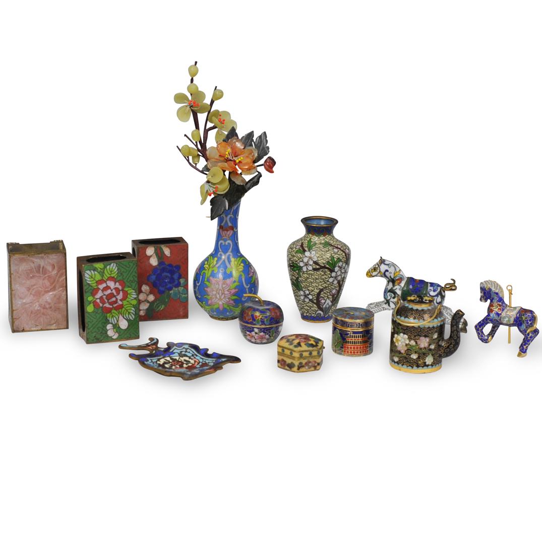 (12 Pc) Chinese Cloisonne Enameled Miniatures - May 19, 2020 | Akiba ...