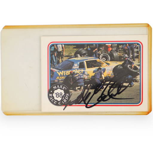 Dale Earnhardt Signed Max Race Card