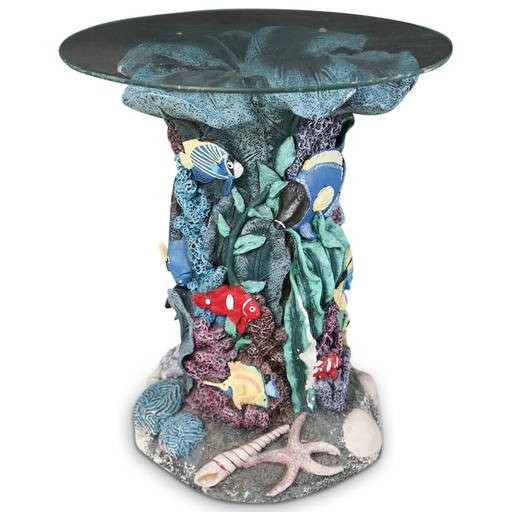 Great Barrier Reef Glass Top Table