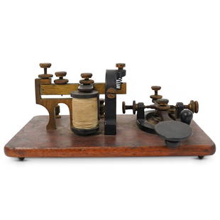 Antique Telegraph Key Morse Code