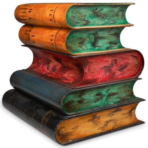 Vintage Library Book Side Table