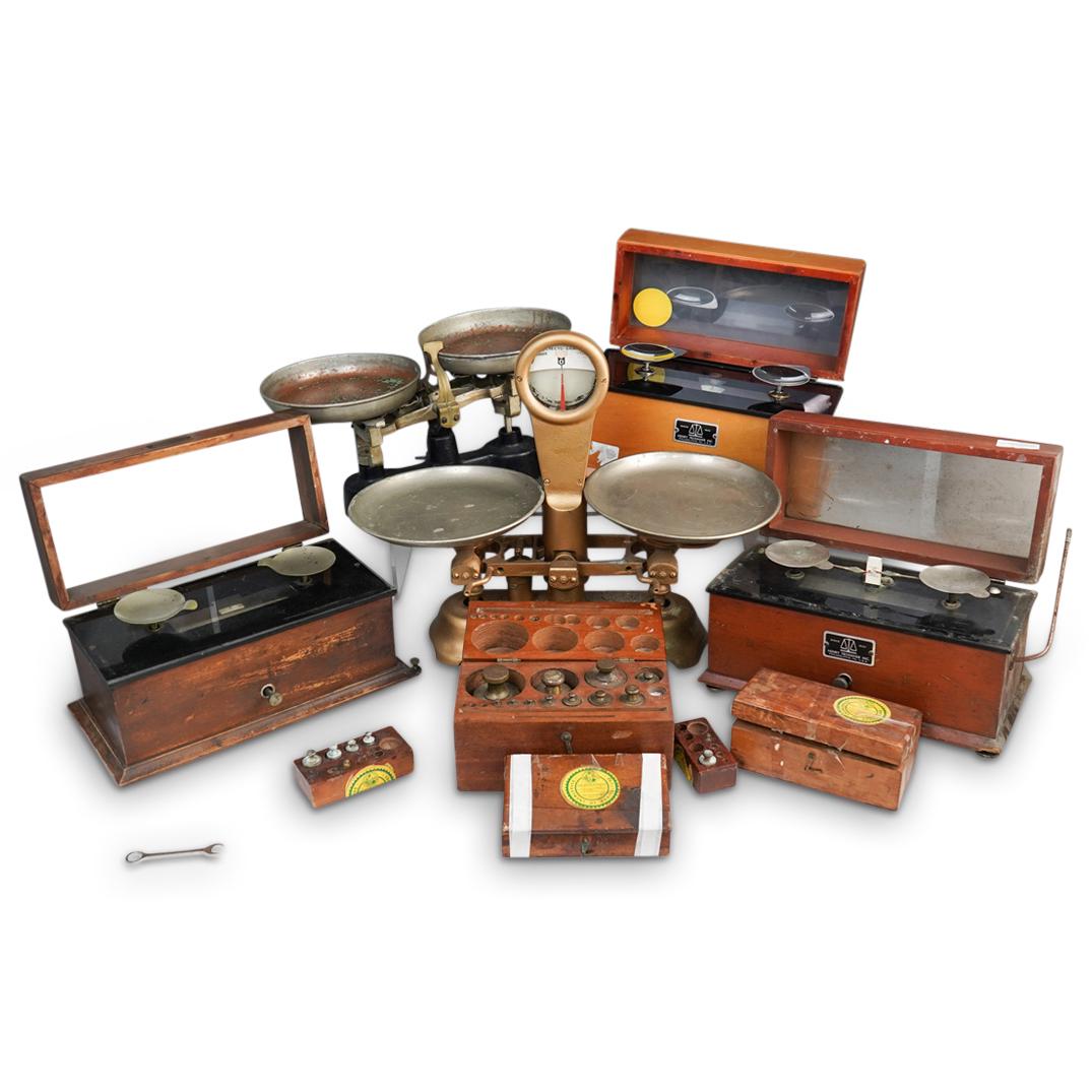 (5 Pc) Antique Scale Collection
