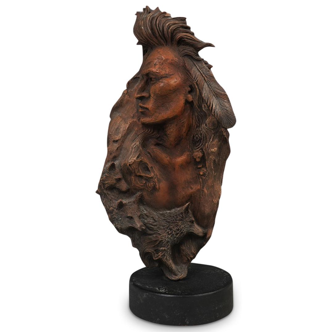 Rick Cain Indian "wolf Prince" Bust