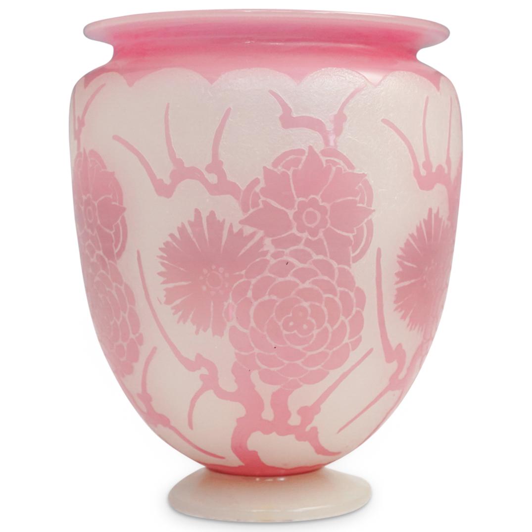 Steuben Glass Vase "firecone Pattern"