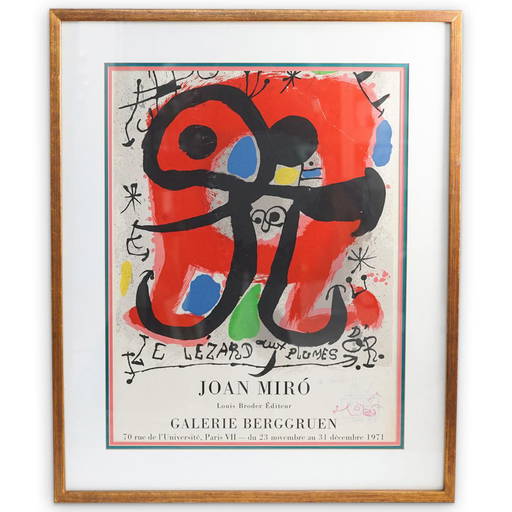 Joan Miro (spanish, 1893) Paris Art Exhibition Poster