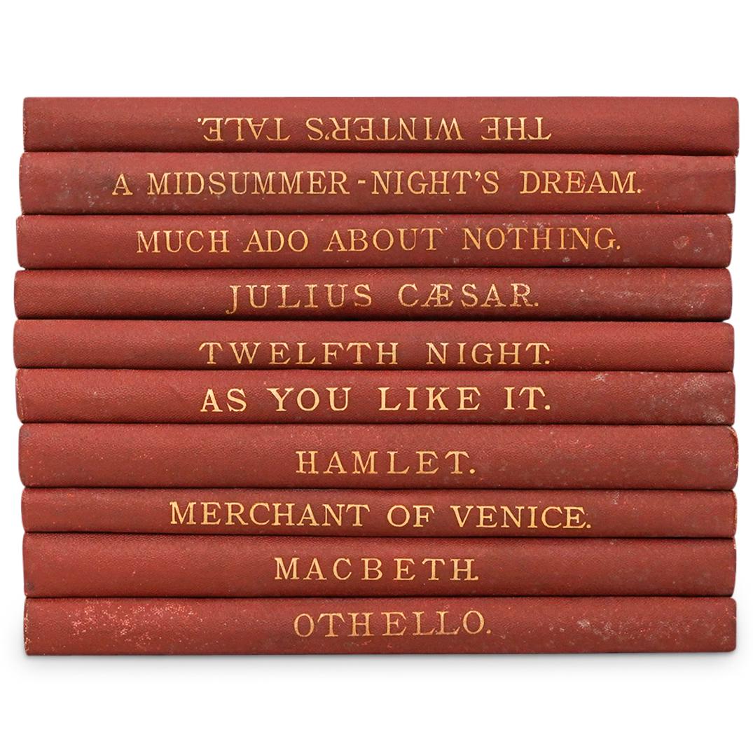 (10pc) Shakespeare's Book Set By William J Rolfe (1898)