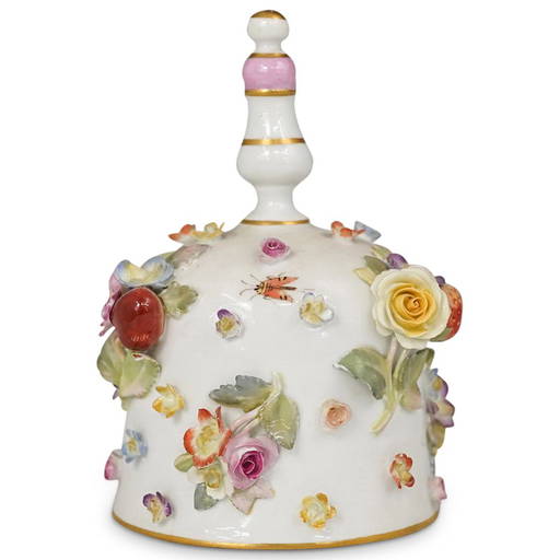 Antique Meissen Porcelain Dinner Bell
