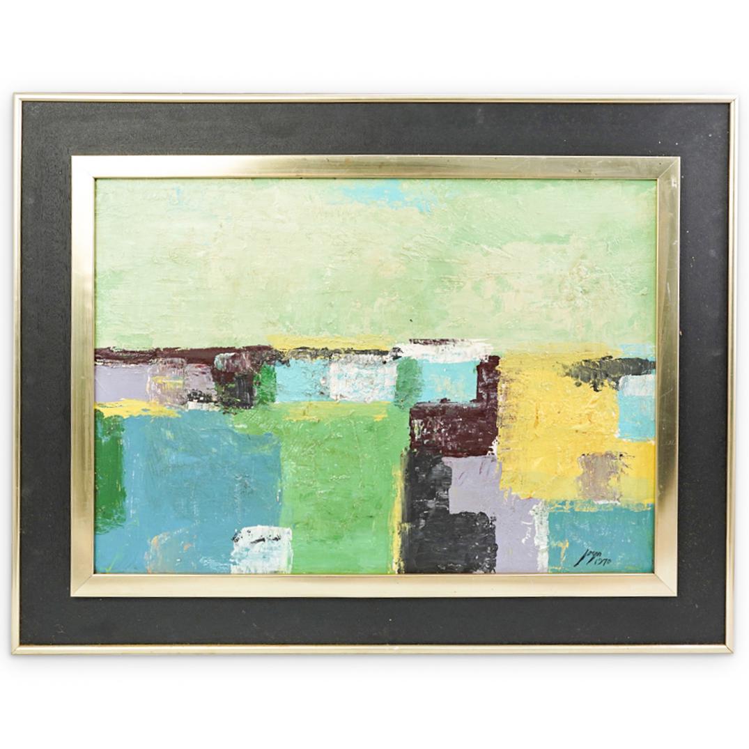 Jose Joya (filipino, 1931 1995) Abstract Oil Painting
