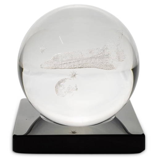 Laser Engraved Space Shuttle Glass Sphere - Dec 16, 2021 | Akiba ...