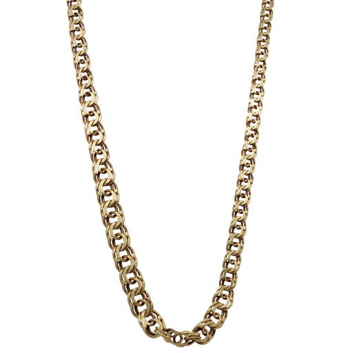 14k Gold Double Link Chain Necklace