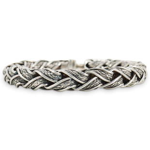 Hermes Sterling Silver Bracelet