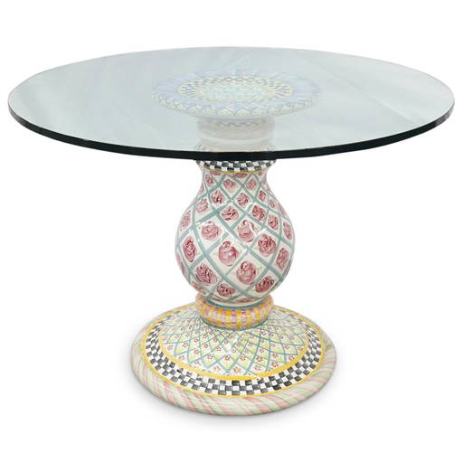 Mackenzie Childs Pedestal Table