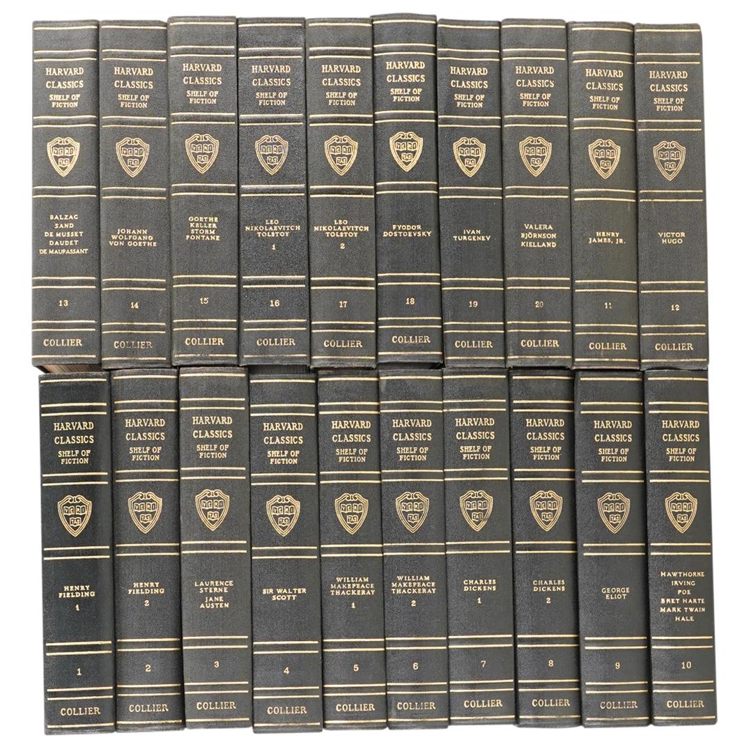 (20 Pc) Harvard Classics Shelf Of Fiction Book Collection