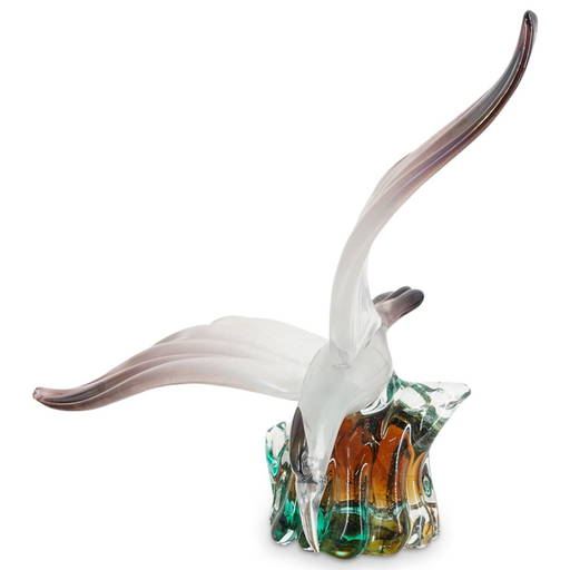 Large Murano Glass Bird Sculpture