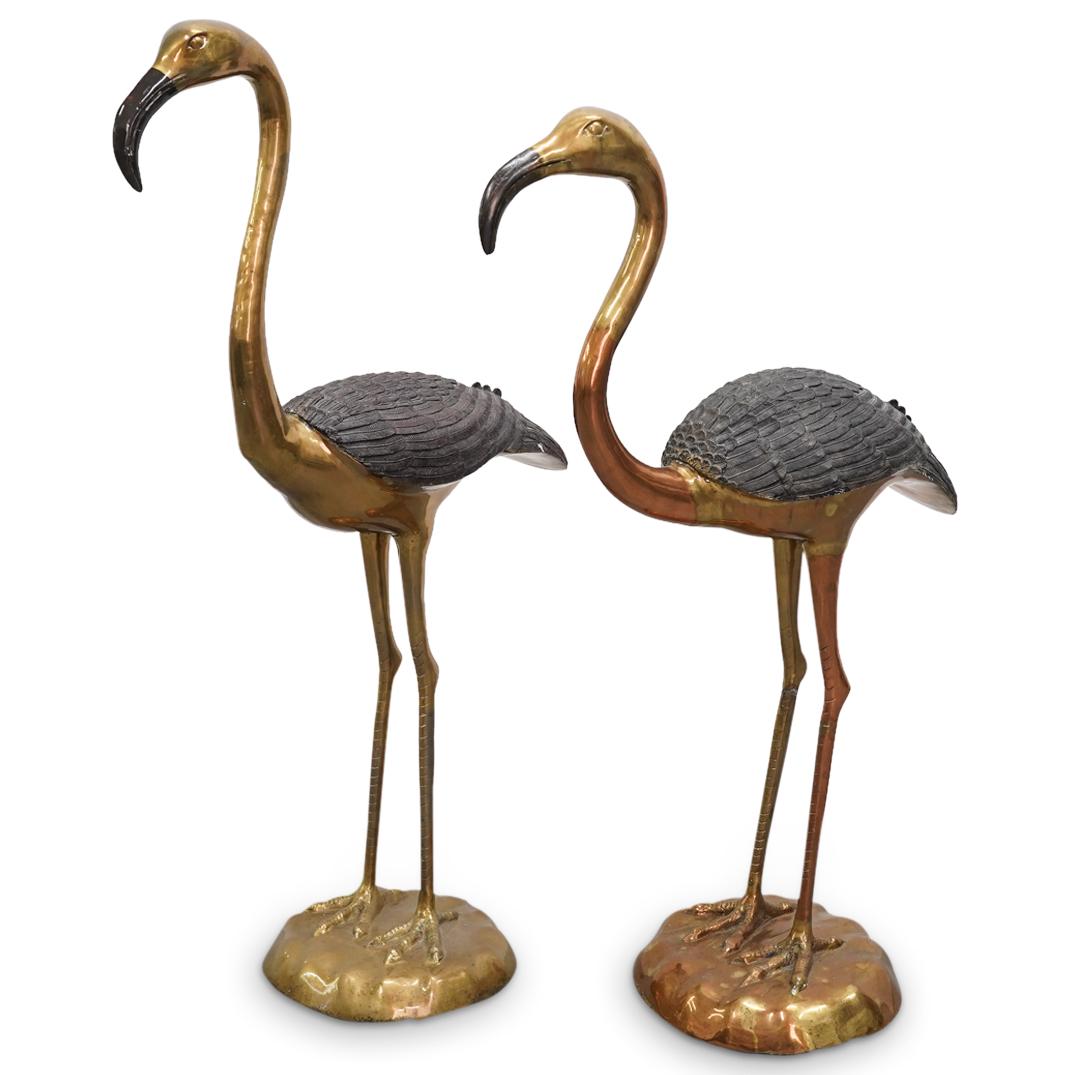 Pair of Designer Bronze Flamingo Statues - Sep 27, 2022 | Akiba ...