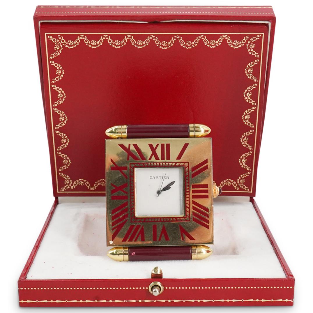 Cartier Travel Watch With Original Paperwork And Box