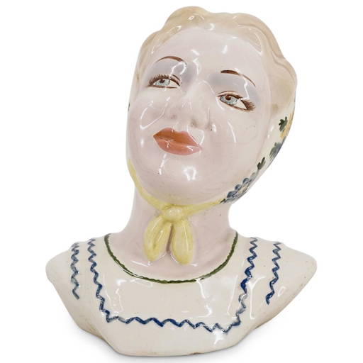 Vintage Italian Porcelain Woman's Bust
