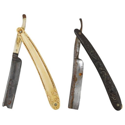 (2 Pc) German Krusius Brothers & Boker Co. Straight Razors