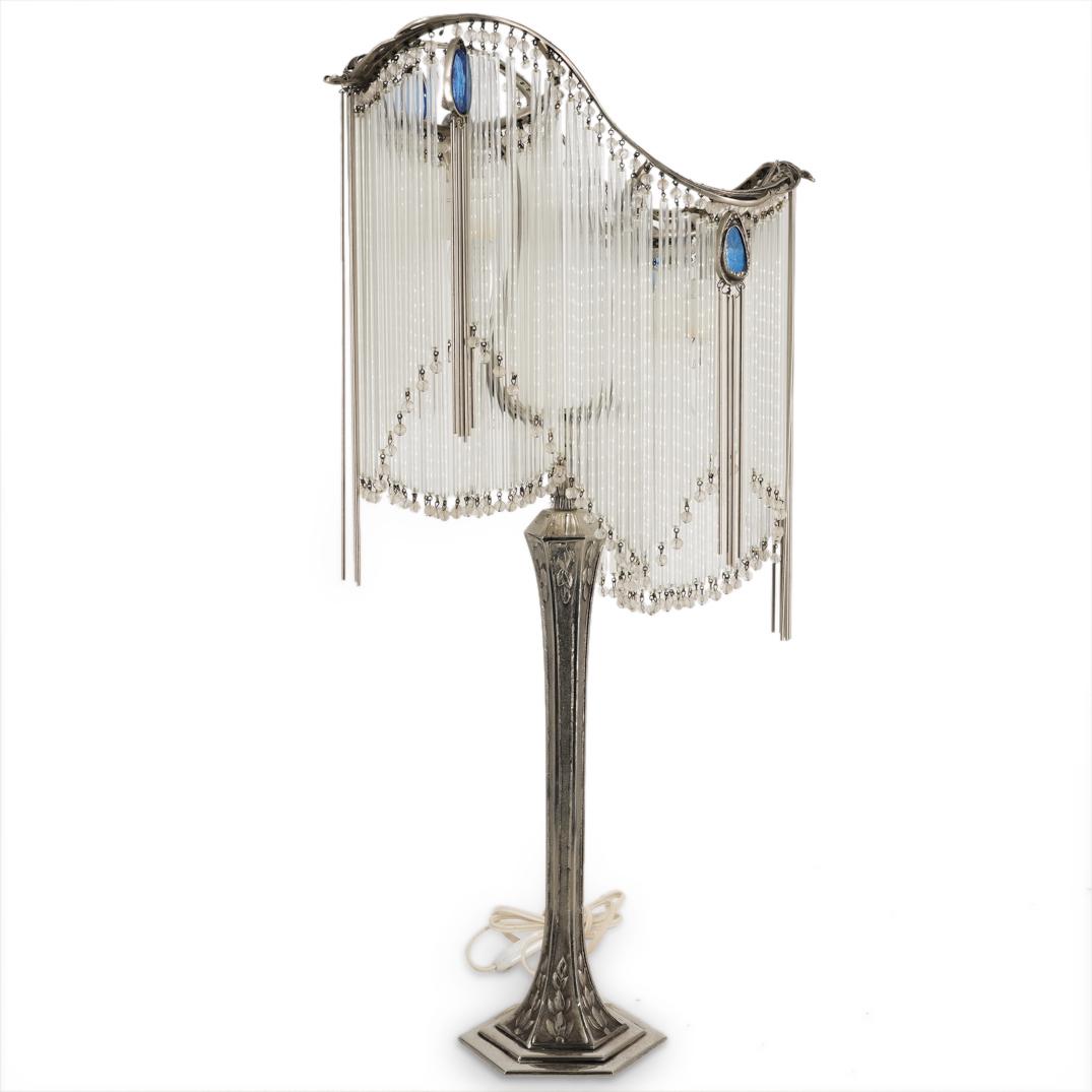 Hector Guimard Art Nouveau Bronze Table Lamp