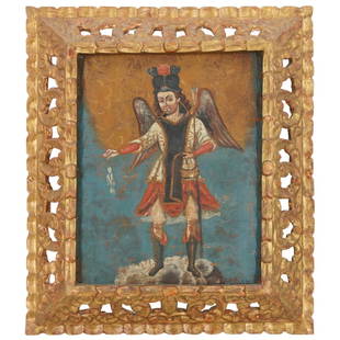 Archangel Raphael Oil On Canvas