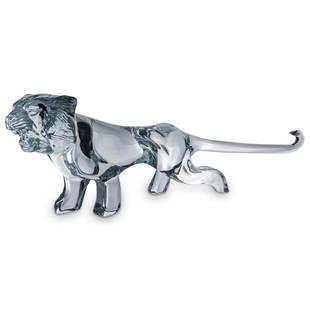 Vintage Majestic Daum France Crystal White Tiger