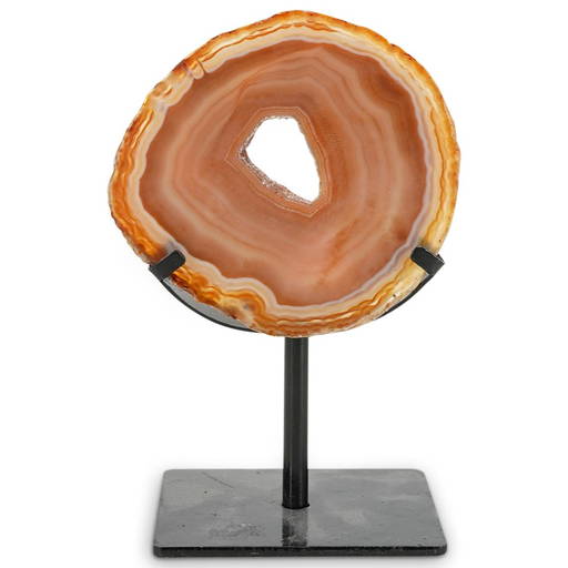 Amber Agate Geode Slice - Nov 15, 2022 | Akiba Galleries in FL