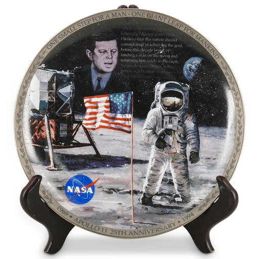 Nasa 1969 Apollo Mission Porcelain Plate