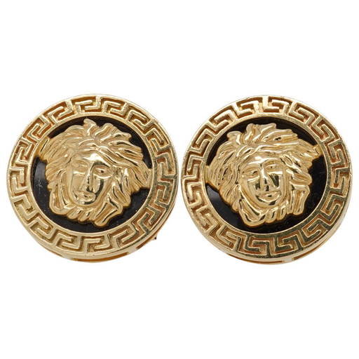Versace Style 18k Gold Cufflinks - Dec 20, 2022 | Akiba Galleries in FL