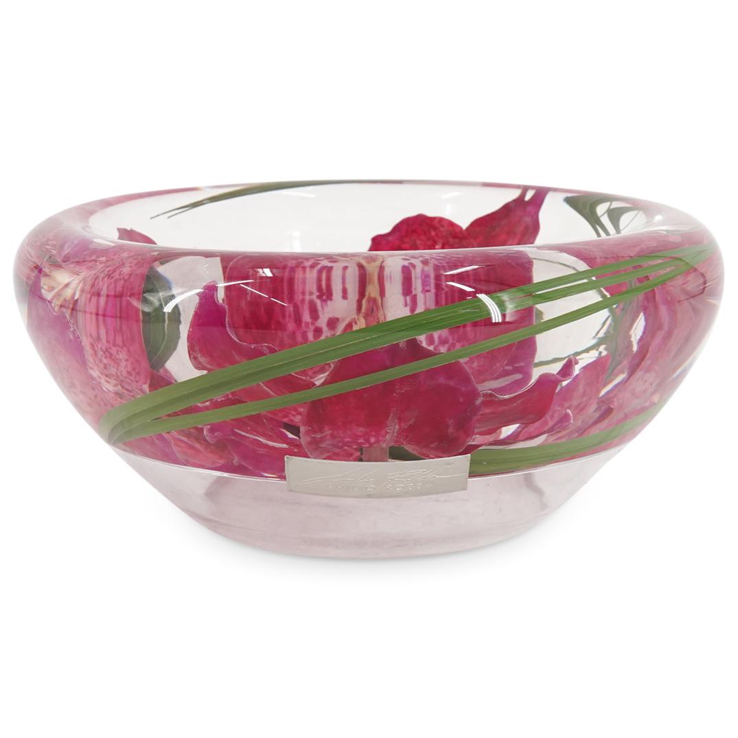 Emilio Robba Art Glass Resin Orchid Bowl (#0262) on Dec 20, 2022 ...
