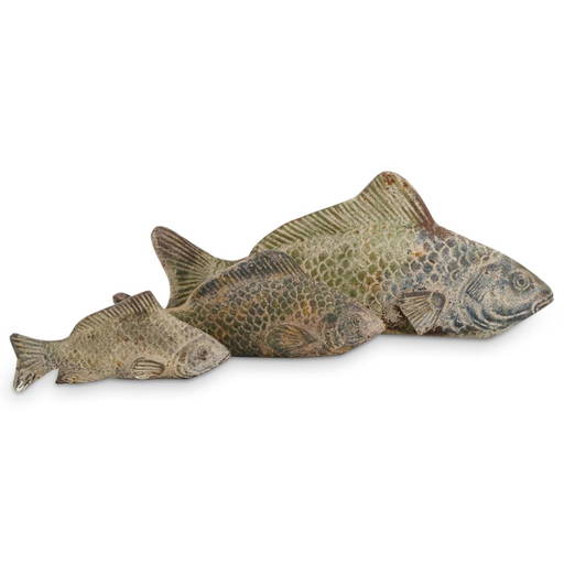 (3 Pc) Chinese Terracotta Graduating Fish Sculptures - Dec 20, 2022 ...