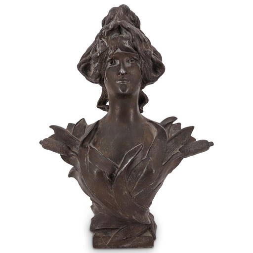After Tairo Spelter Woman's Bust Sculpture (#0341) on Dec 27, 2022 ...