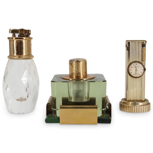 (3 Pc) Vintage Desk Lighters Grouping Set