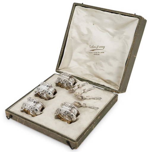 (8 Pc) Silver Plated Individual Salt Cellars Set (#0381) on Jan 10 ...
