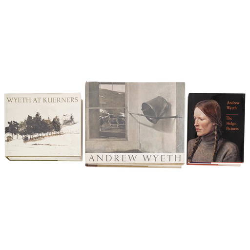 (3pc) Andrew Wyeth Art Coffee Table Book Collection