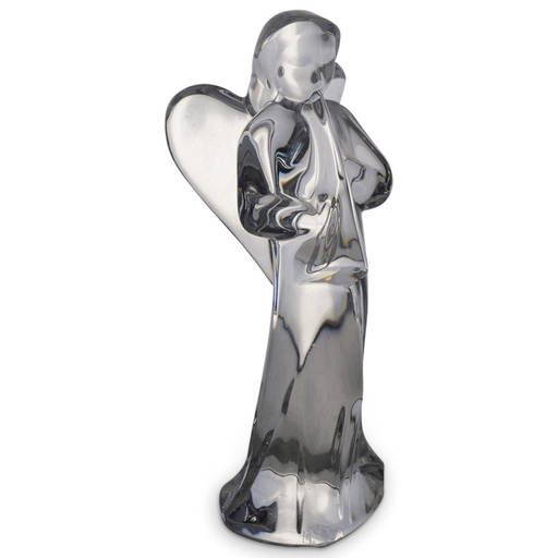 Baccarat Crystal "angel W/ Trumpet" Figurine