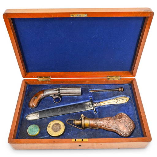 (6pc) Antique Gamblers Set In Box