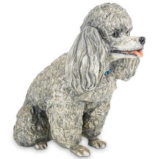 Signed Vintage Porcelain Poodle